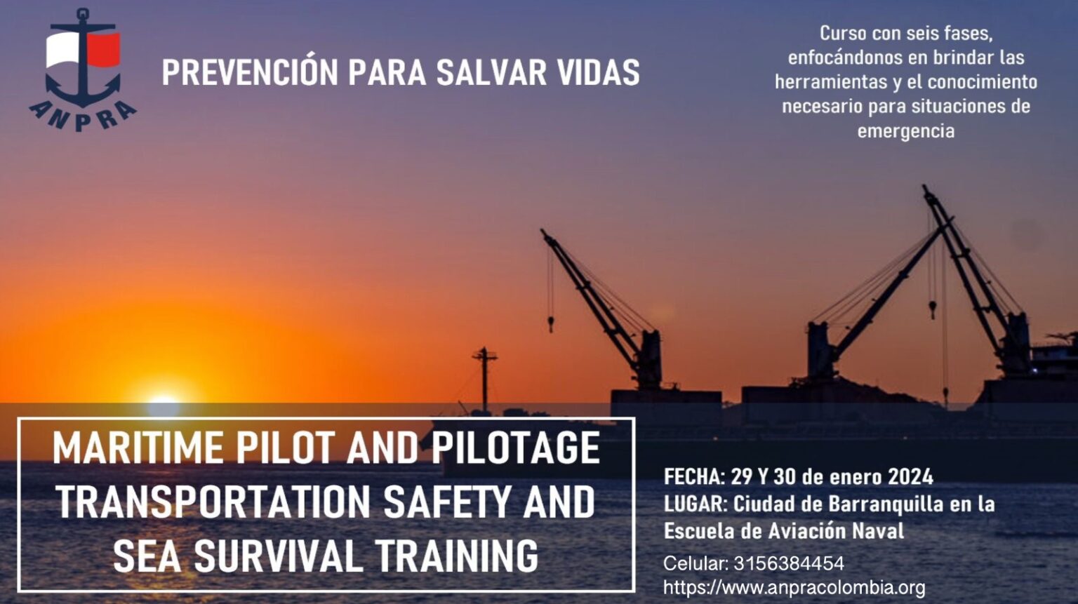 ANPRA Anuncia Curso Especializado en Seguridad Marítima - ANPRA